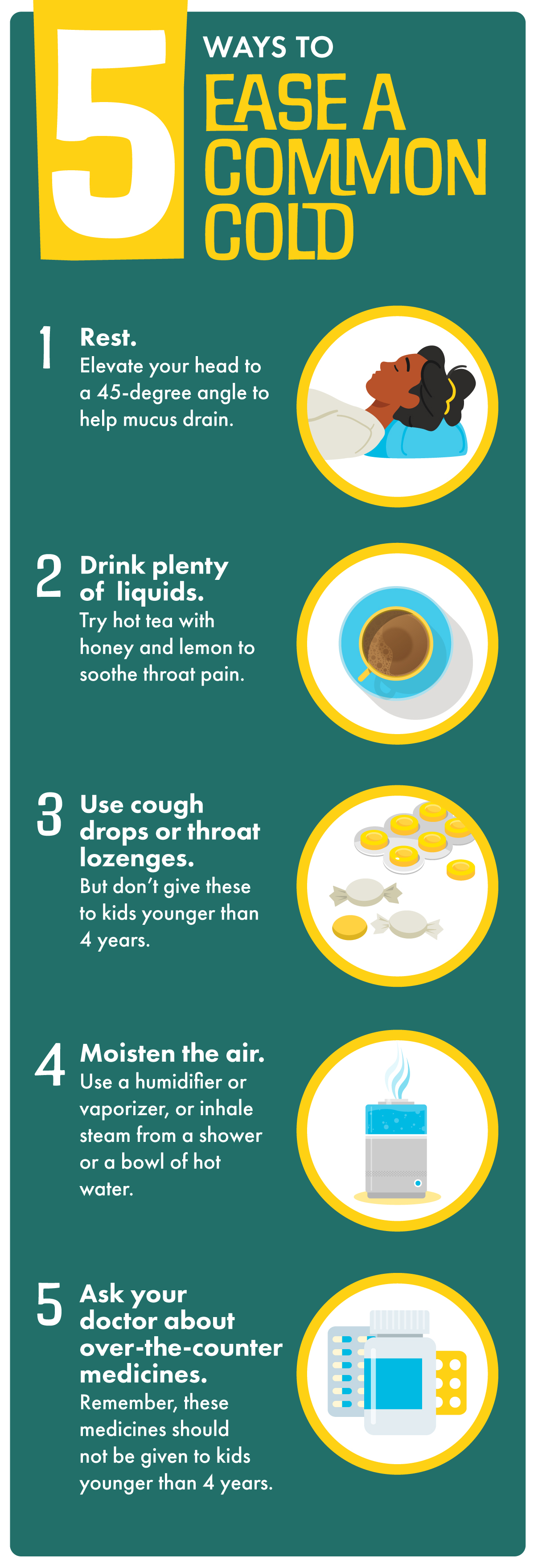 5 ways to ease a common cold | Emanate Health